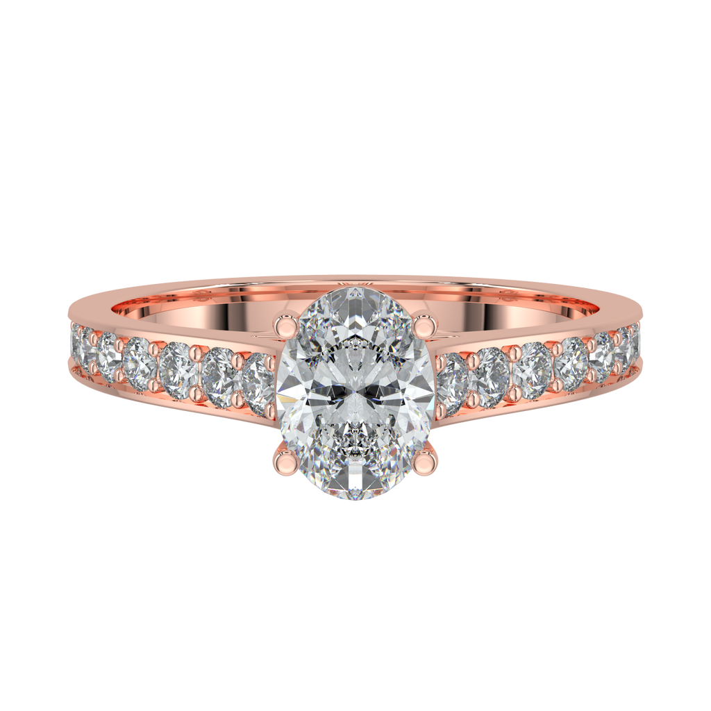 Oval LGD Solitaire Ring-Rose Gold – The Goldvine