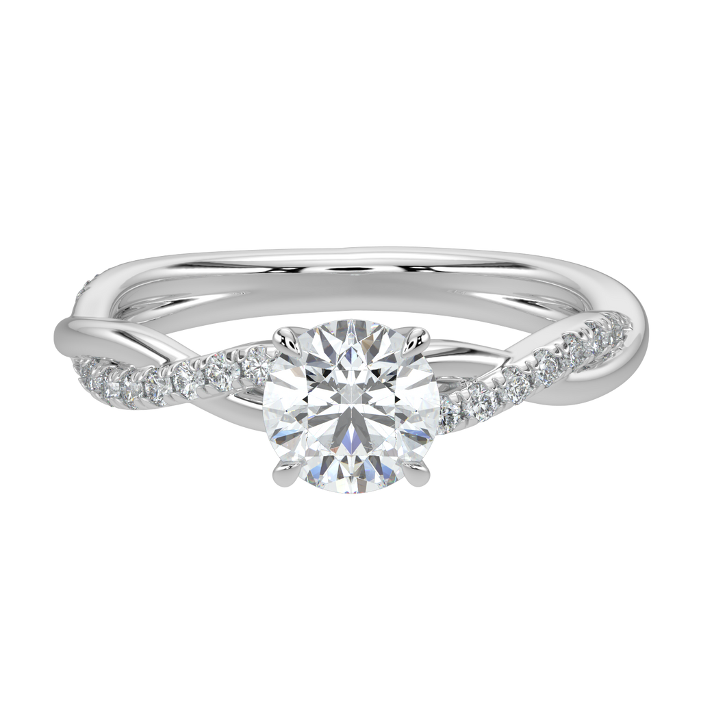 Solitaire LGD Engagement Rings-White Gold – The Goldvine