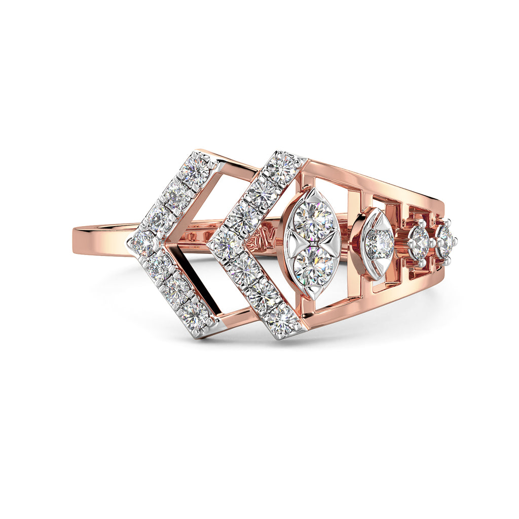 Sunbeam Diamond Band-Rose Gold – The Goldvine